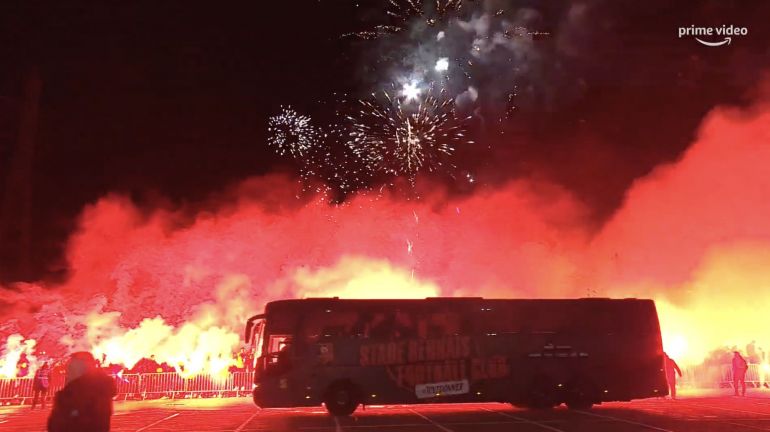 Rennes Supporters Light Up the Sky to Welcome Team Bus - PSG Talk