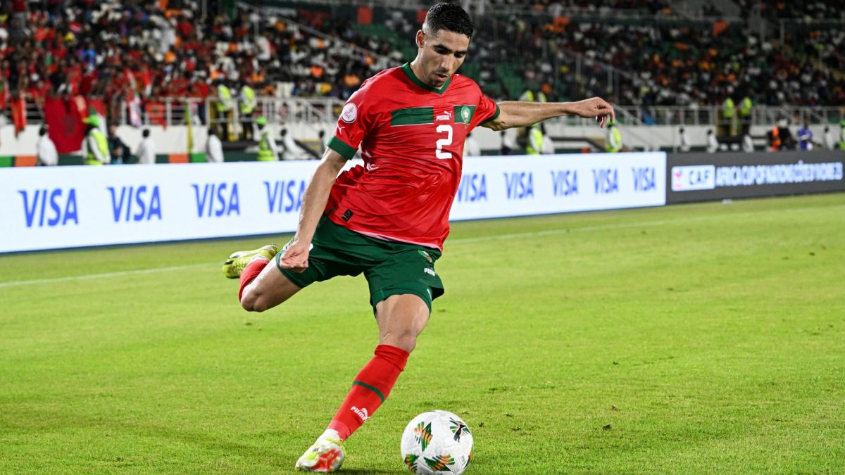Watch Achraf Hakimi's Incredible Build-Up, Assist at AFCON
