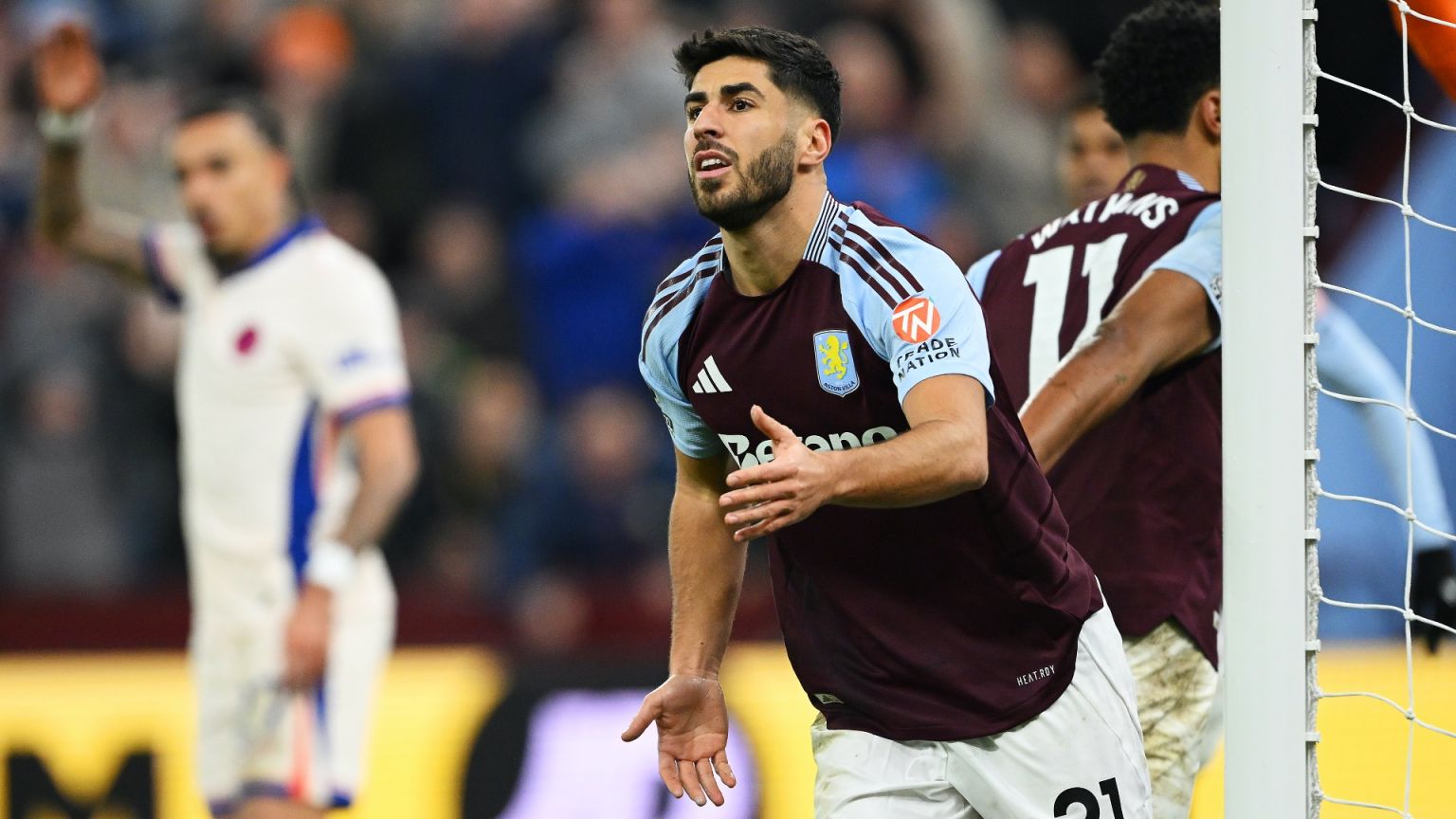Watch Marco Asensio Net First Aston Villa Goal Off Marcus Rashford’s Pass