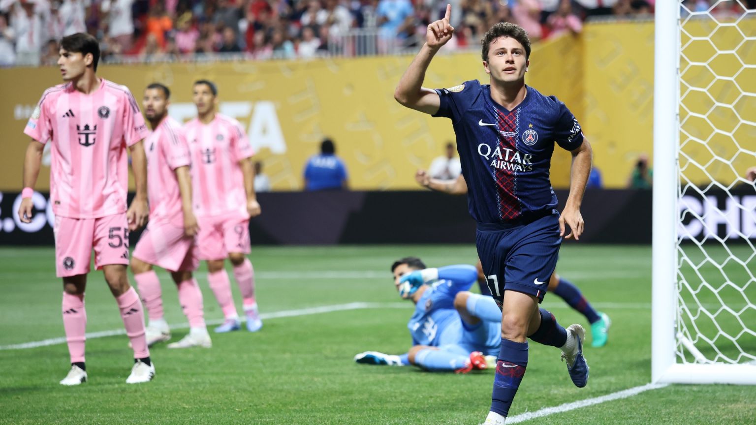 Watch Inter Miami Defense Concede Amazing Goal to PSG's João Neves